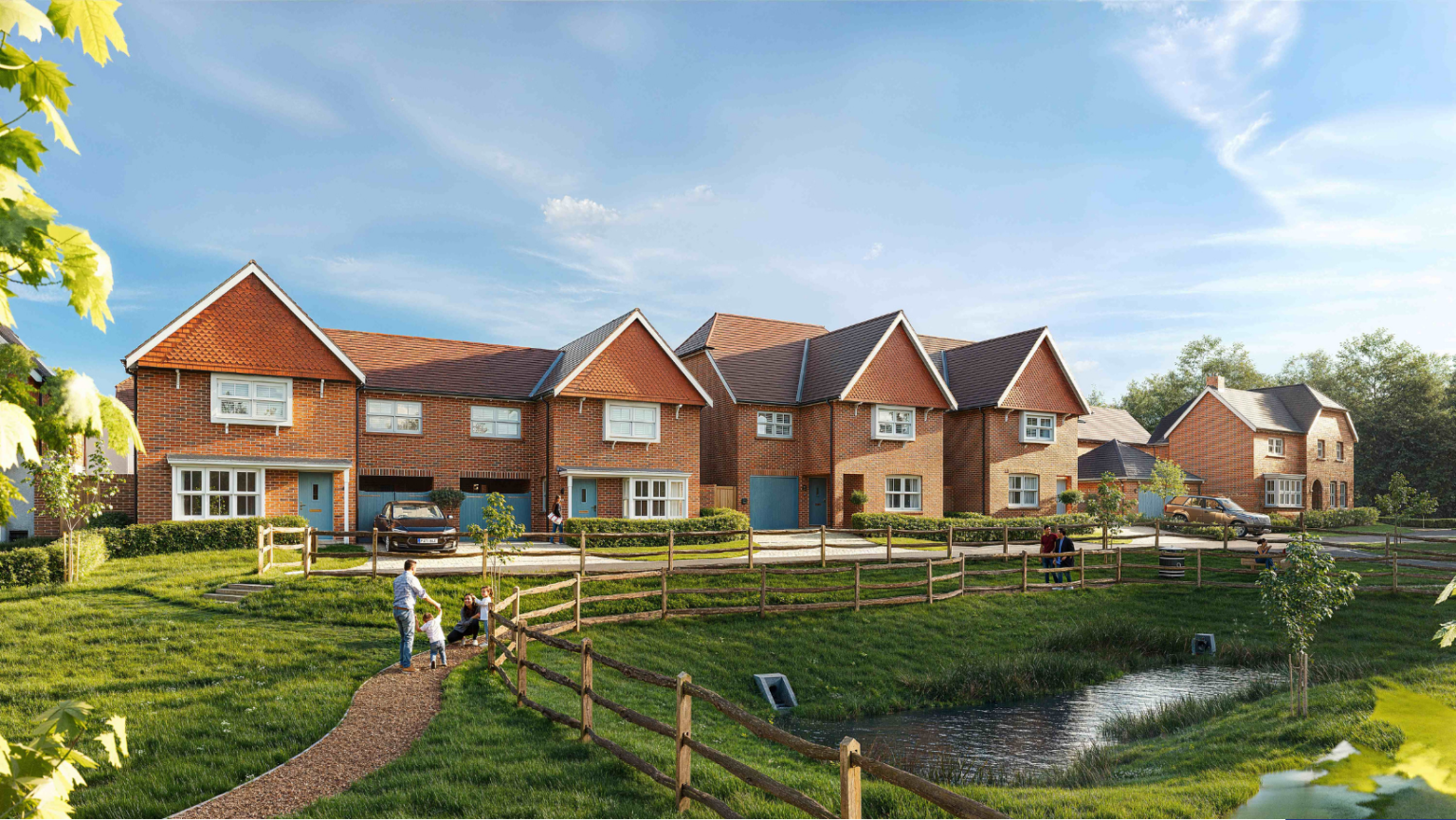 New homes under development in Storrington, West Sussex